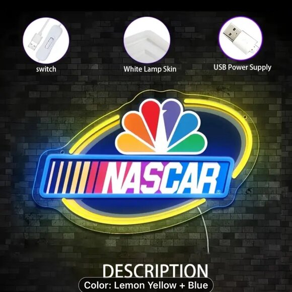 Wall Decor | Nascar Neon Led Sign | Poshmark